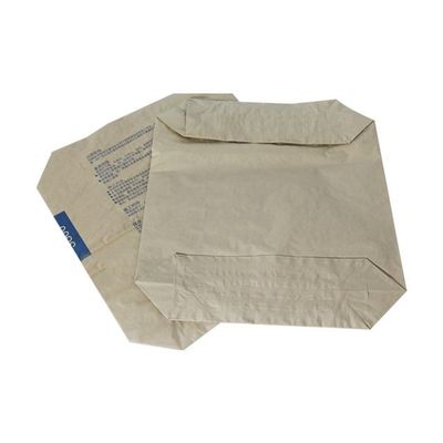 20kg 25kg Chemical Material Multiwall Kraft Paper Bags Biodegradable
