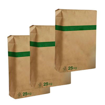 20kg 25kg Powder Automatic Machine Matching Paper Valve Sacks GMP Standard