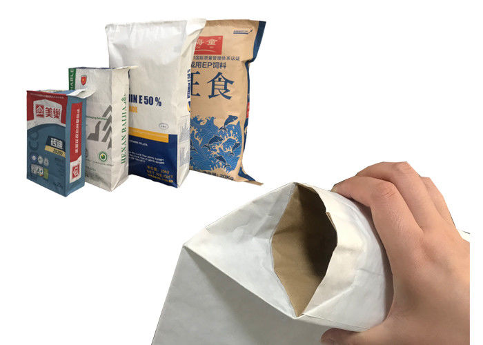 Liquid Spill Absorbent Chemical Pasted Multiwall Paper Bags 15kg 20kg
