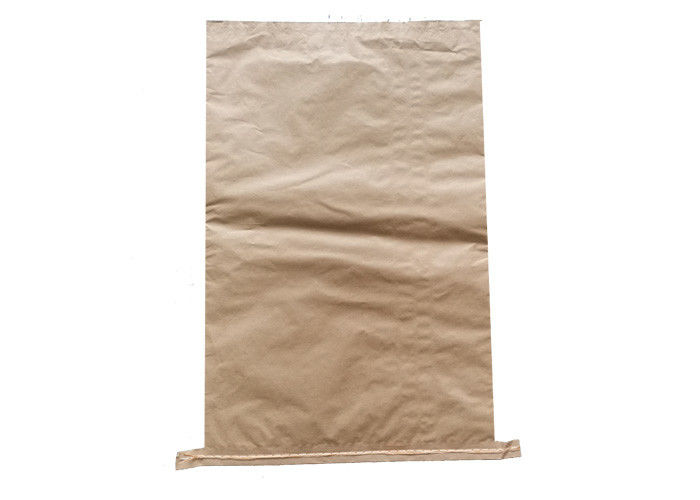 Food Grade Sewn Open Mouth Multiwall Paper Bags Animal Feed Kraft Paper ...