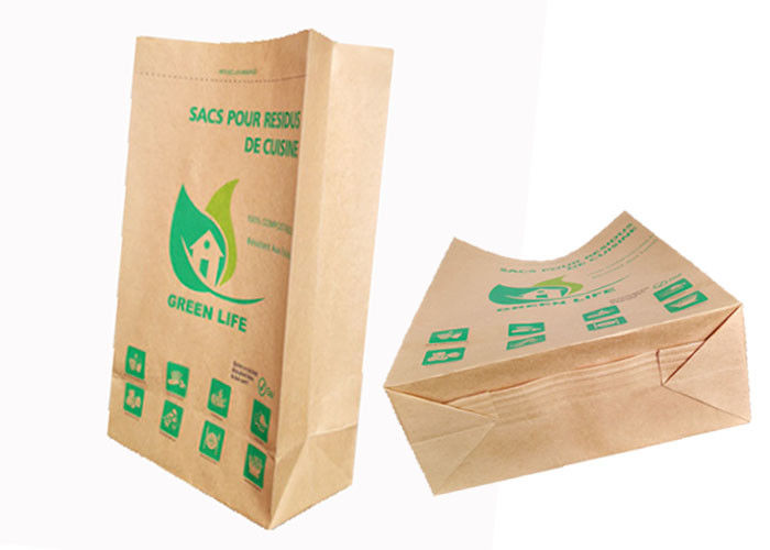 M Fold Type Multilayer Paper Bags Degradable Recyclable Pinch Bottom ...