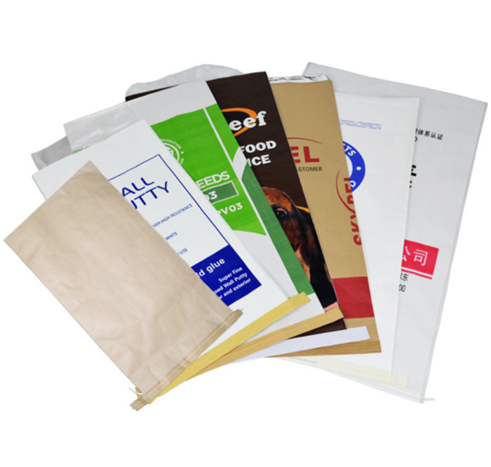 Sewing Structure Industrial Multiwall Paper Bags Moisture Proof