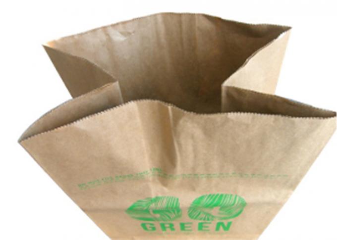 Open Mouth Multiwall Kraft Paper Bags , Degradable Garbage Bag Folding ...