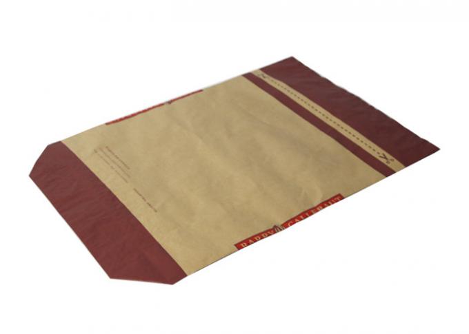 25kg Kraft Paper Flour Bag Corn Sack Paper Flour Powder Packaging Bag