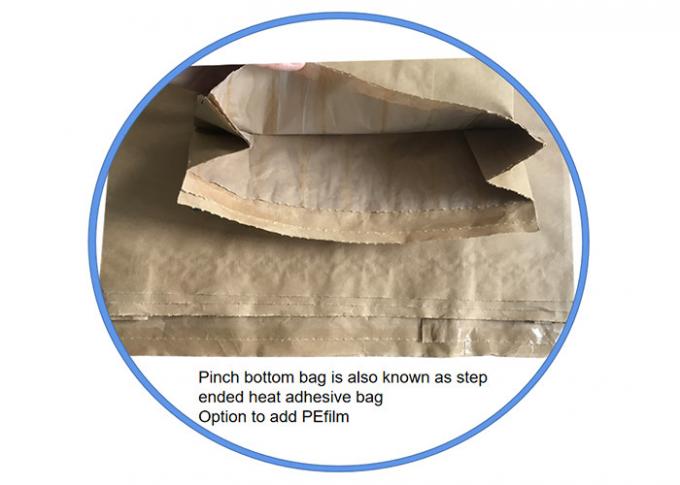 Industrial Multi Layer Kraft Paper Bag Free Sample 15kg 20kg 25kg