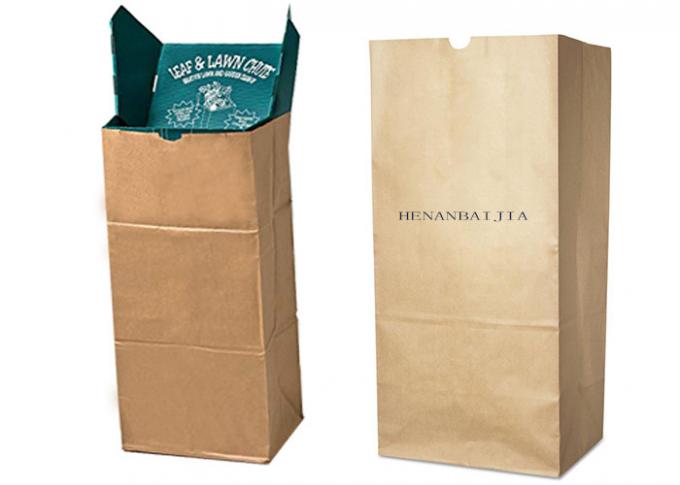 Custom Multiwall Lawn Paper Bags Brown Biodegradable Flexo Print Paper ...